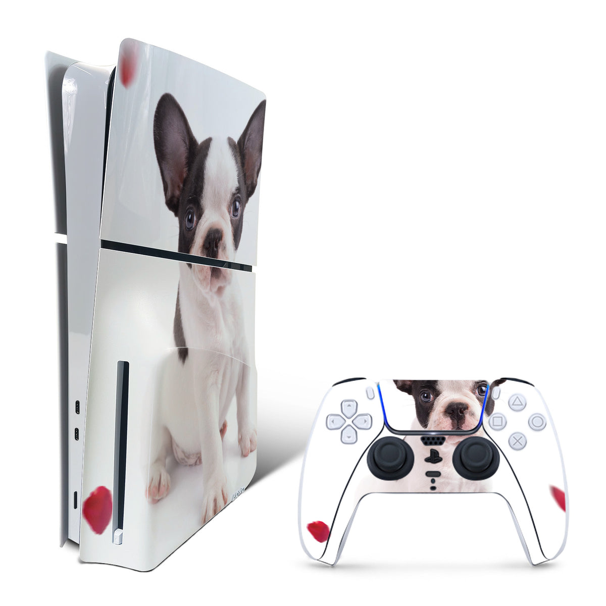 Furry Frenchie Skin For Sony Playstation 5 Slim Bundle — MightySkins