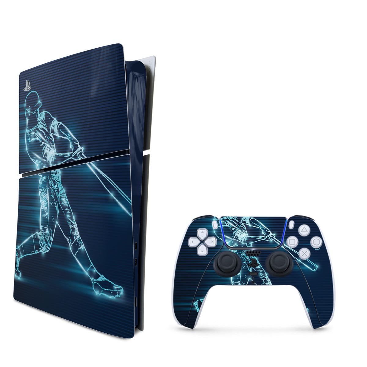 Glow Baseball Skin For Sony Playstation 5 Slim — MightySkins