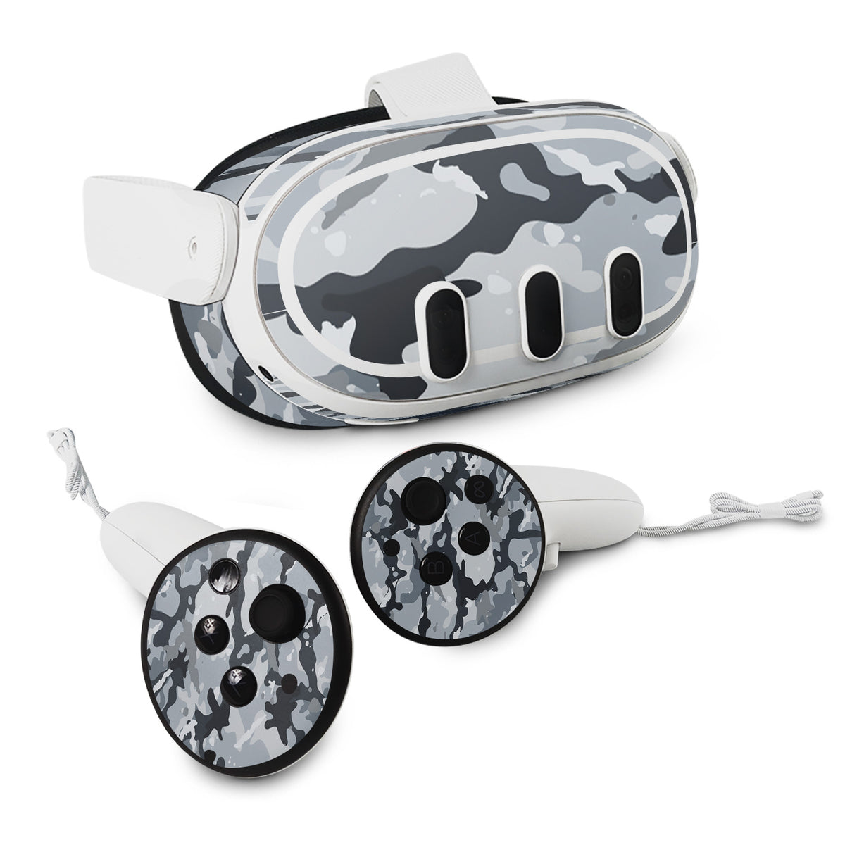 Gray Camouflage Skin For Meta Quest 3 — MightySkins