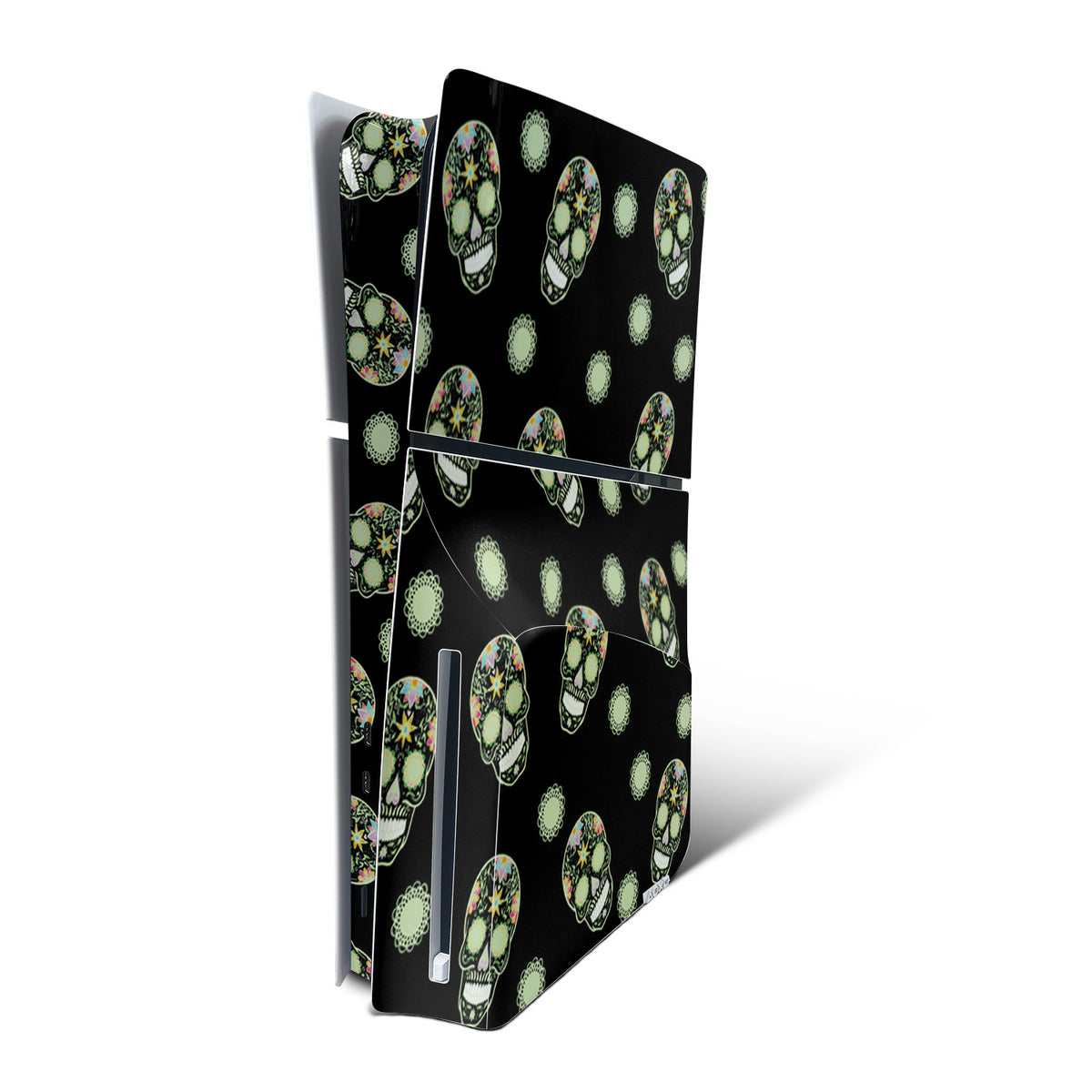 Nighttime Skulls Skin For Sony Playstation 5 Slim — MightySkins