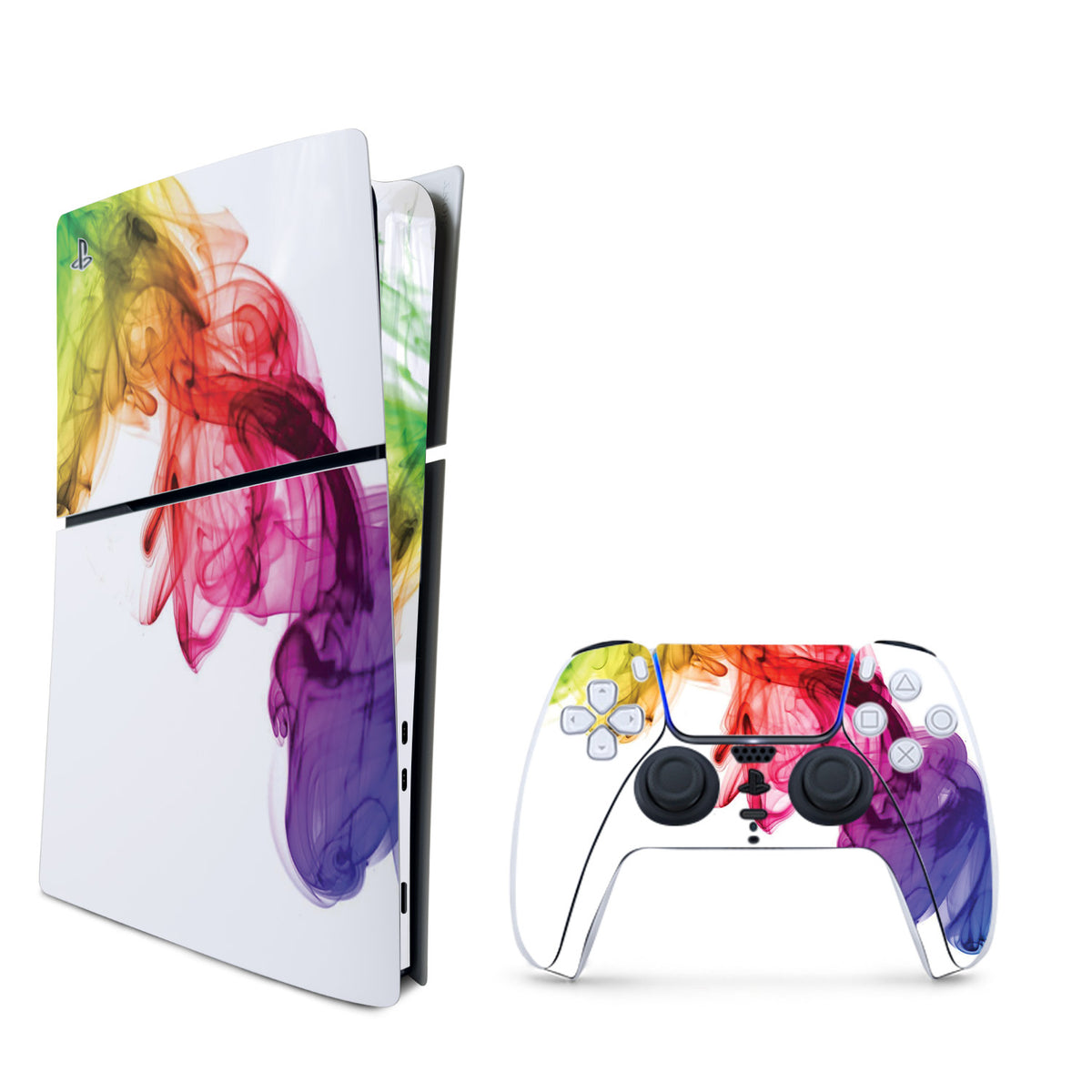 Rainbow Smoke Skin For Sony Playstation 5 Slim — MightySkins
