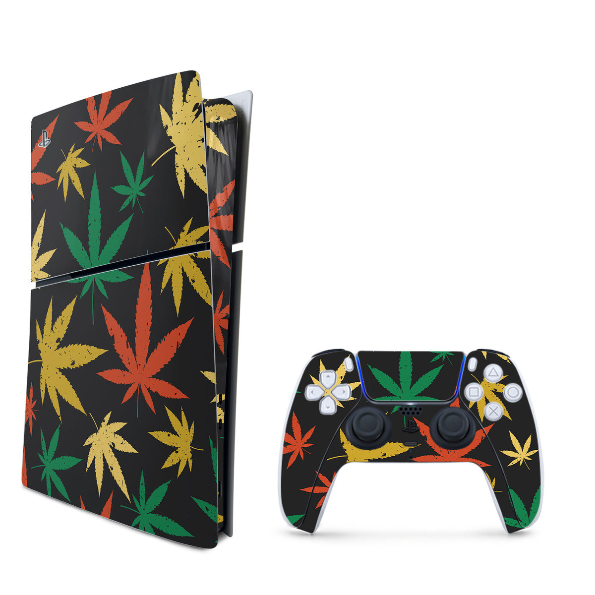 Rastafari Kush Skin For Sony Playstation 5 Slim — MightySkins