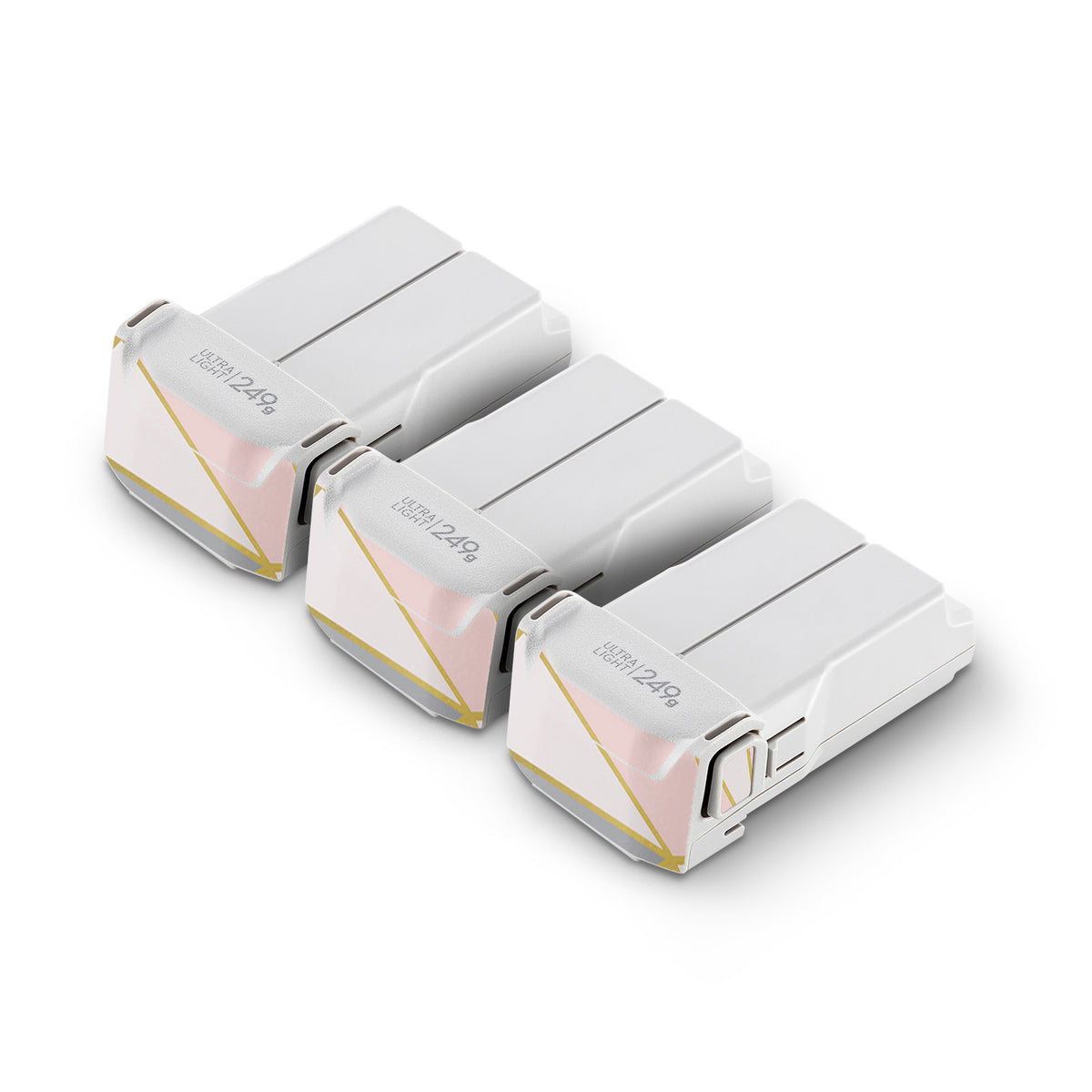 Rose Gold Polygon Skin For DJI Mini 3 Pro Batteries (3 Pack) — MightySkins