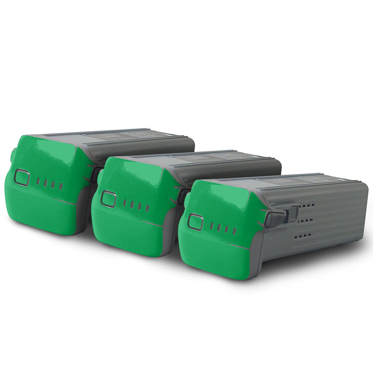 Solid Green Skin For DJI Air 3 Batteries (3 Pack) — MightySkins