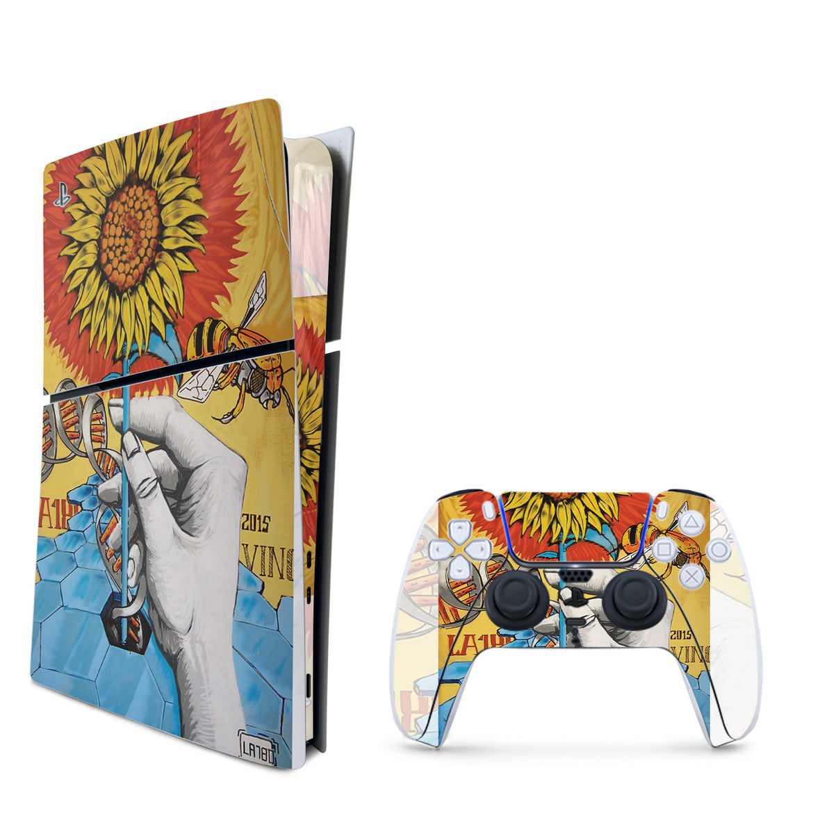 Sunflower Dna Skin For Sony Playstation 5 Slim — MightySkins