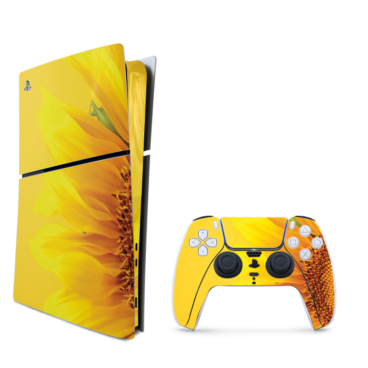 Sunflower Yellow Skin For Sony Playstation 5 Slim — MightySkins