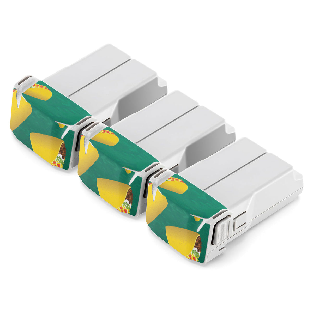 Tacos Skin For DJI Mini 4 Pro Batteries (3 Pack) — MightySkins