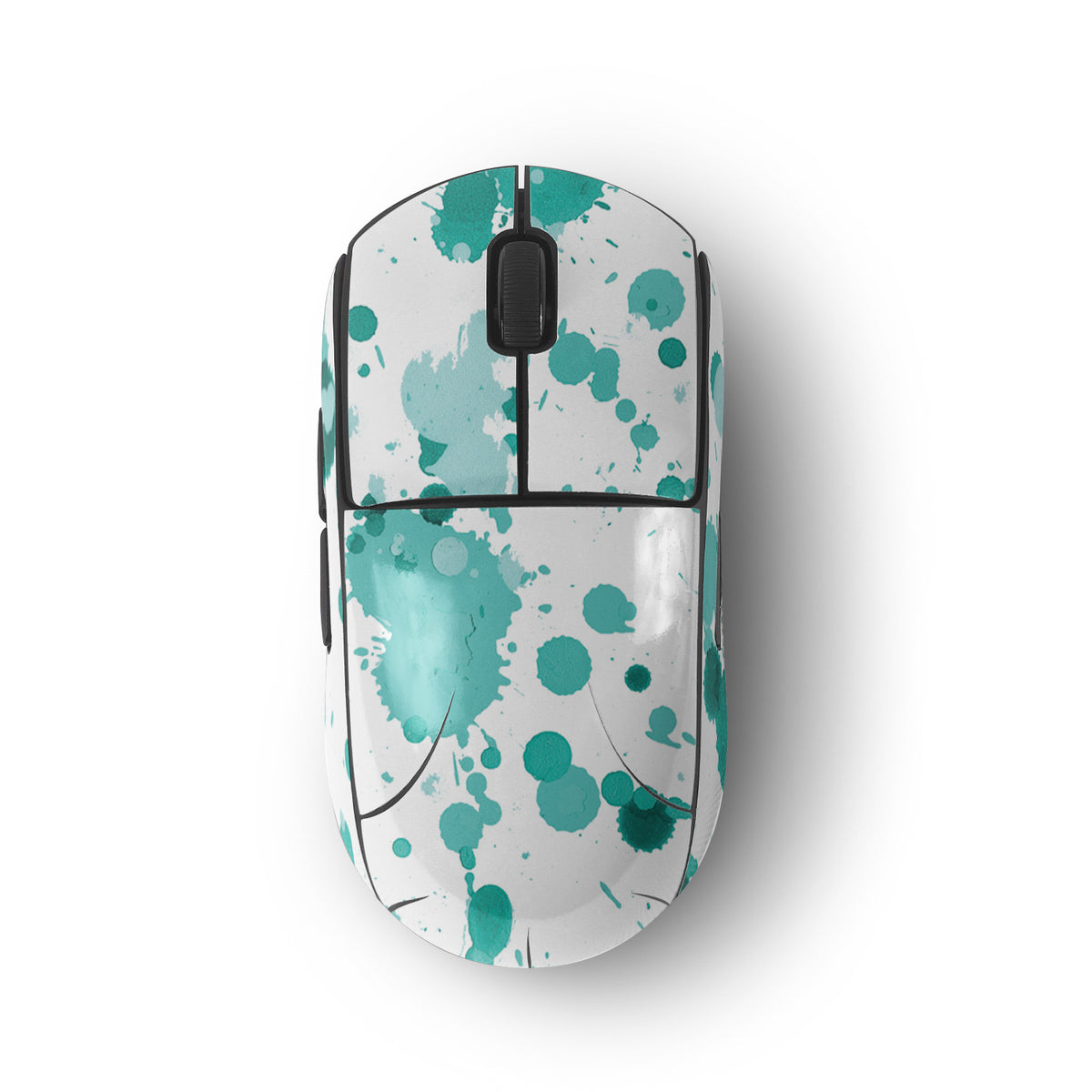 Teal Splatter Skin For Logitech G Pro Wireless Gaming Mouse — MightySkins