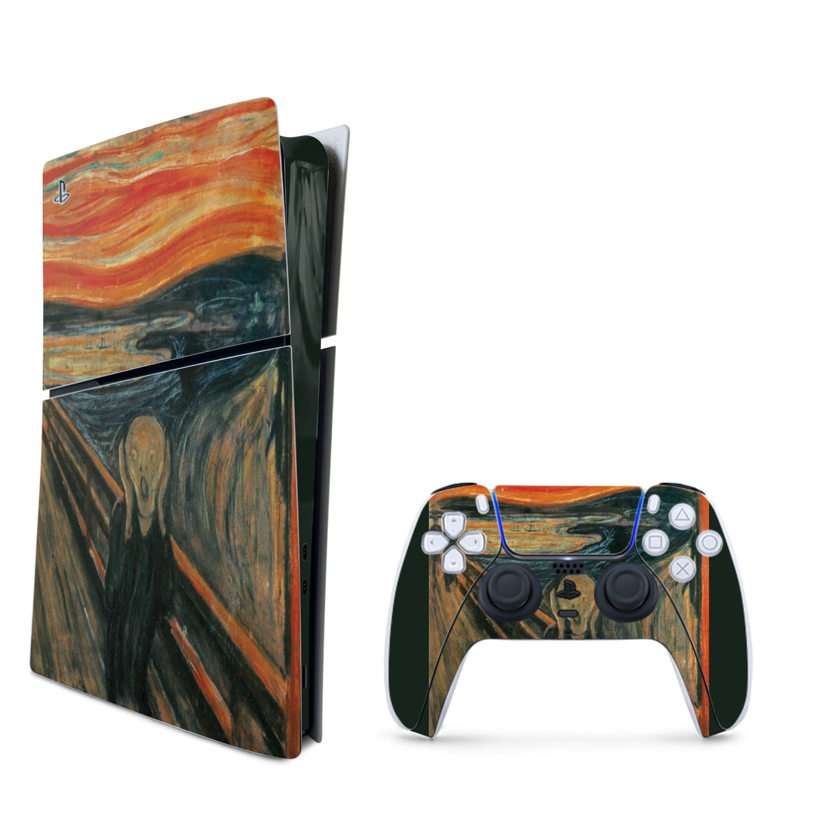 The Scream Skin For Sony Playstation 5 Slim — MightySkins
