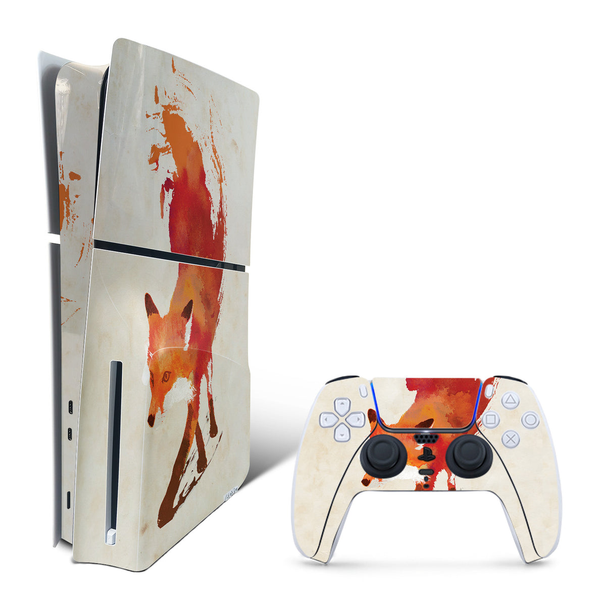Vulpes Fox Skin For Sony Playstation 5 Slim Bundle — MightySkins