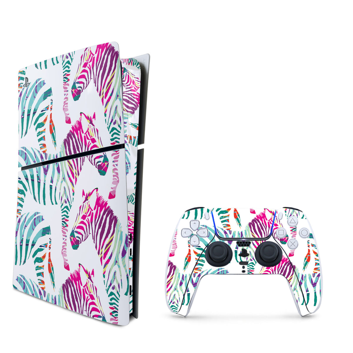 Zebra Mosaic Skin For Sony Playstation 5 Slim — MightySkins