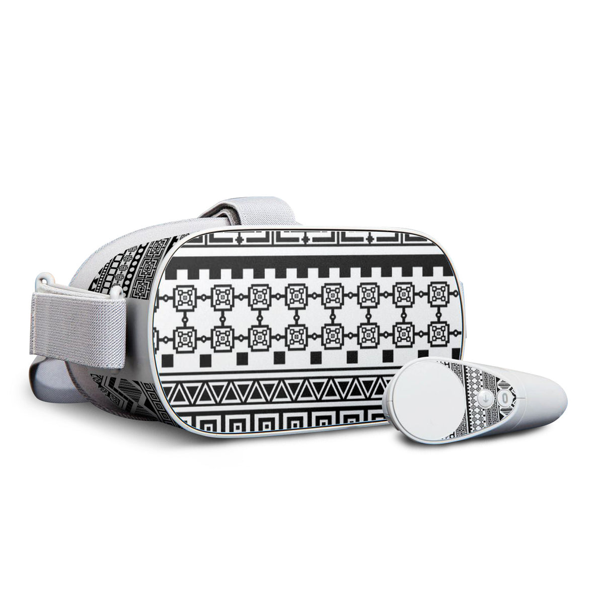 Black Aztec Skin For Oculus Go — MightySkins