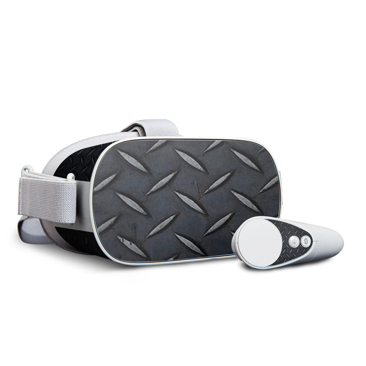 Black Diamond Plate Skin For Oculus Go — MightySkins