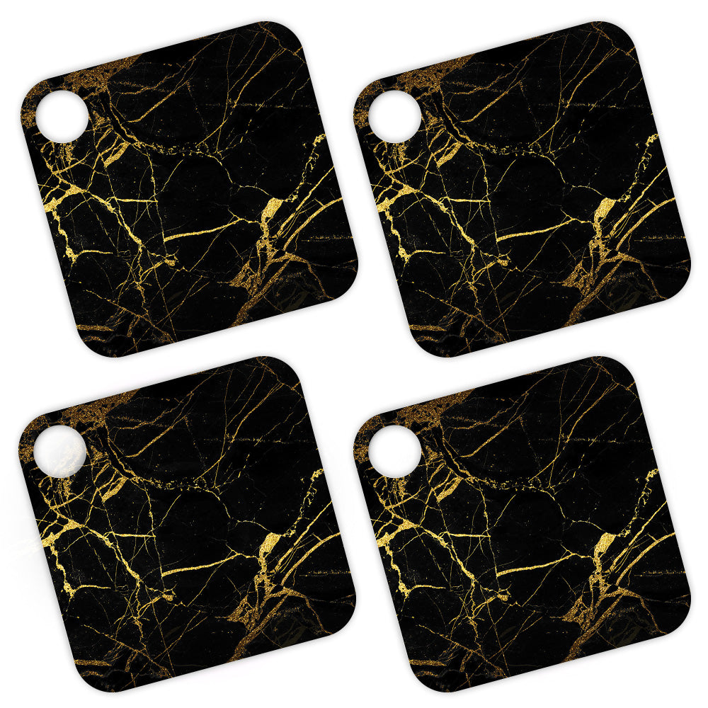 Black Gold Marble Skin For Tile Mate (2020) 4 Pack — MightySkins
