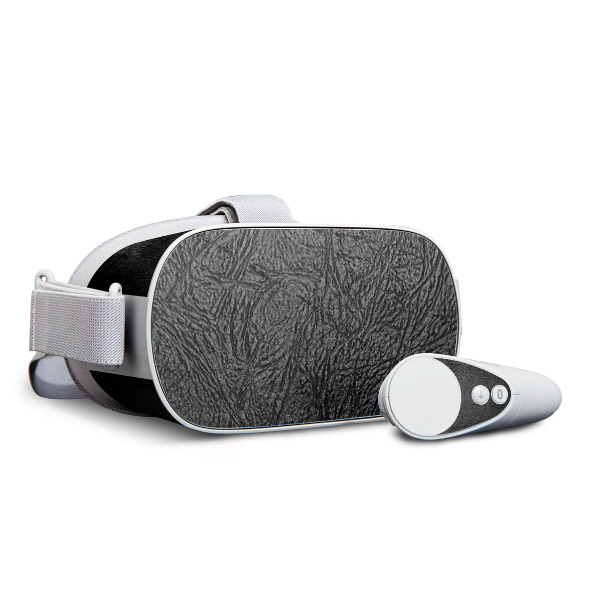 Black Leather Skin For Oculus Go — MightySkins