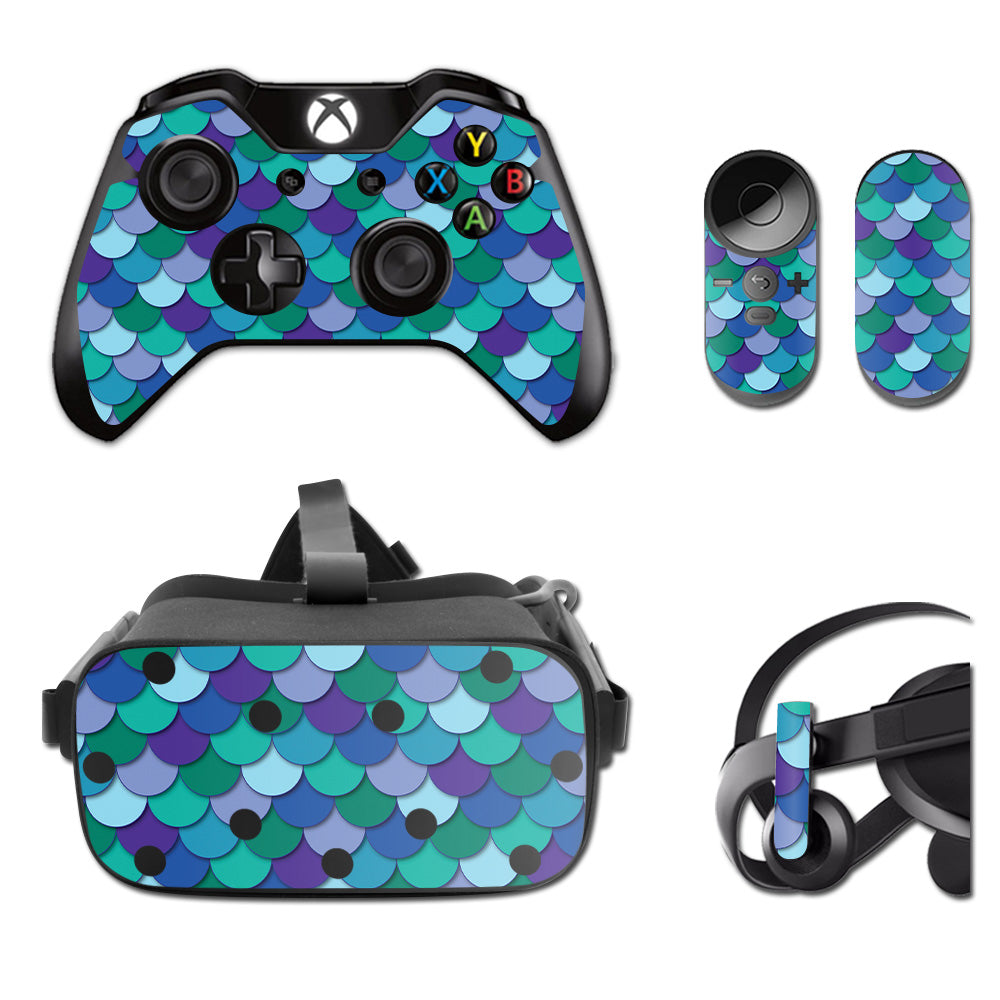 Blue Scales Skin For Oculus Rift — MightySkins