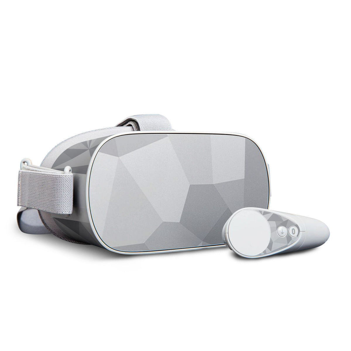 Gray Polygon Skin For Oculus Go — MightySkins