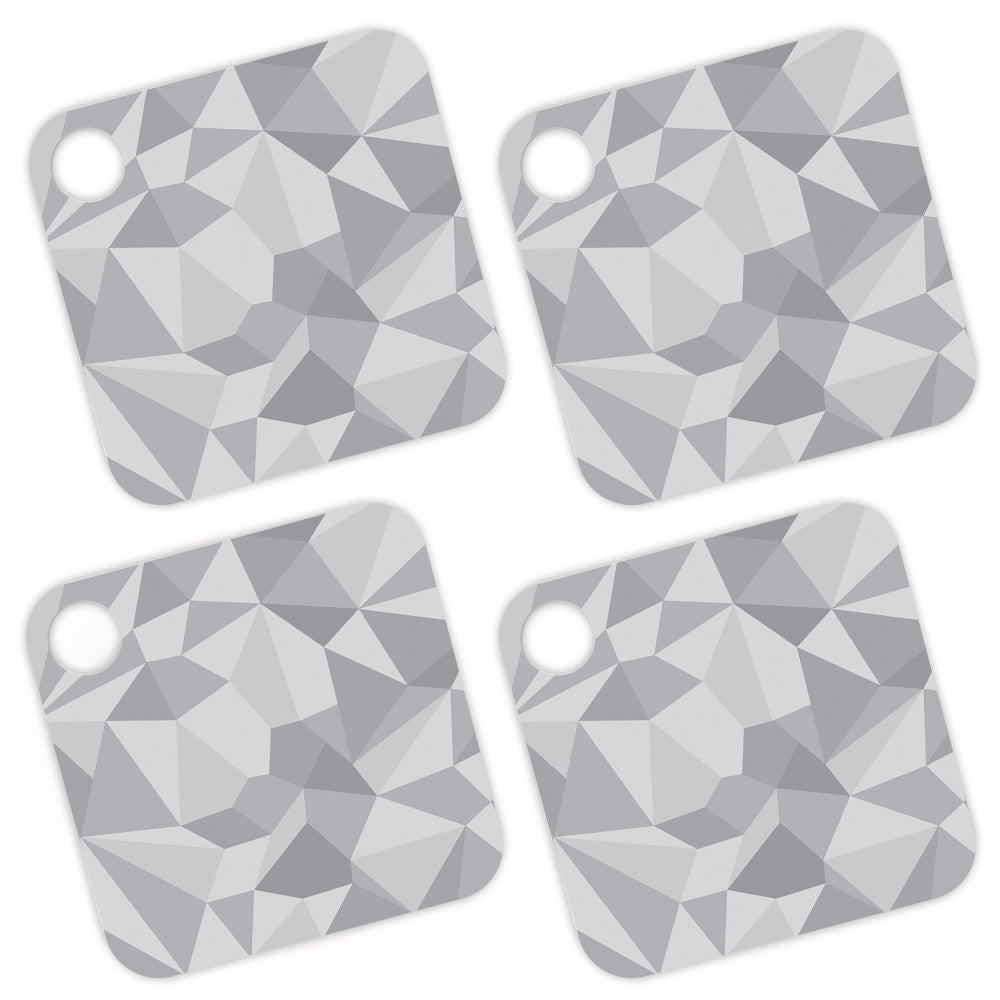 Gray Polygon Skin For Tile Mate (2020) 4 Pack — MightySkins