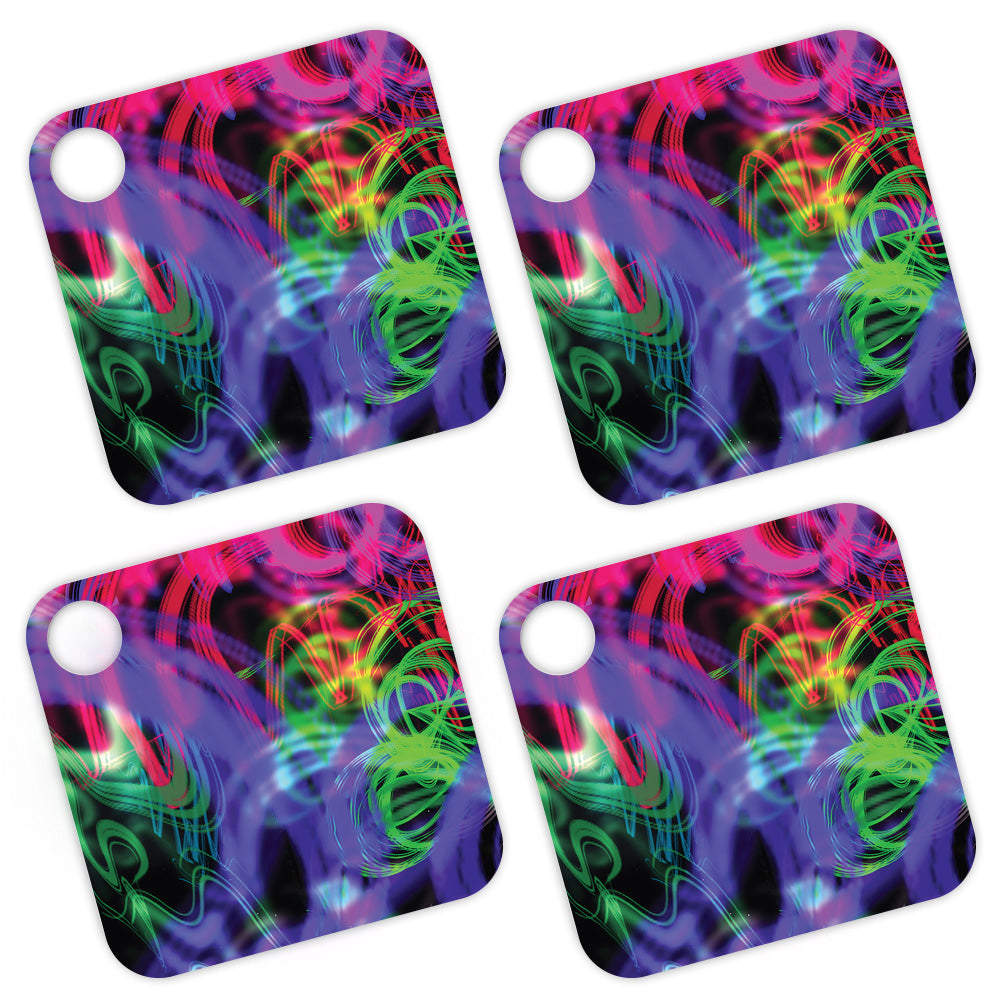 Neon Splatter Skin For Tile Mate (2020) 4 Pack — MightySkins