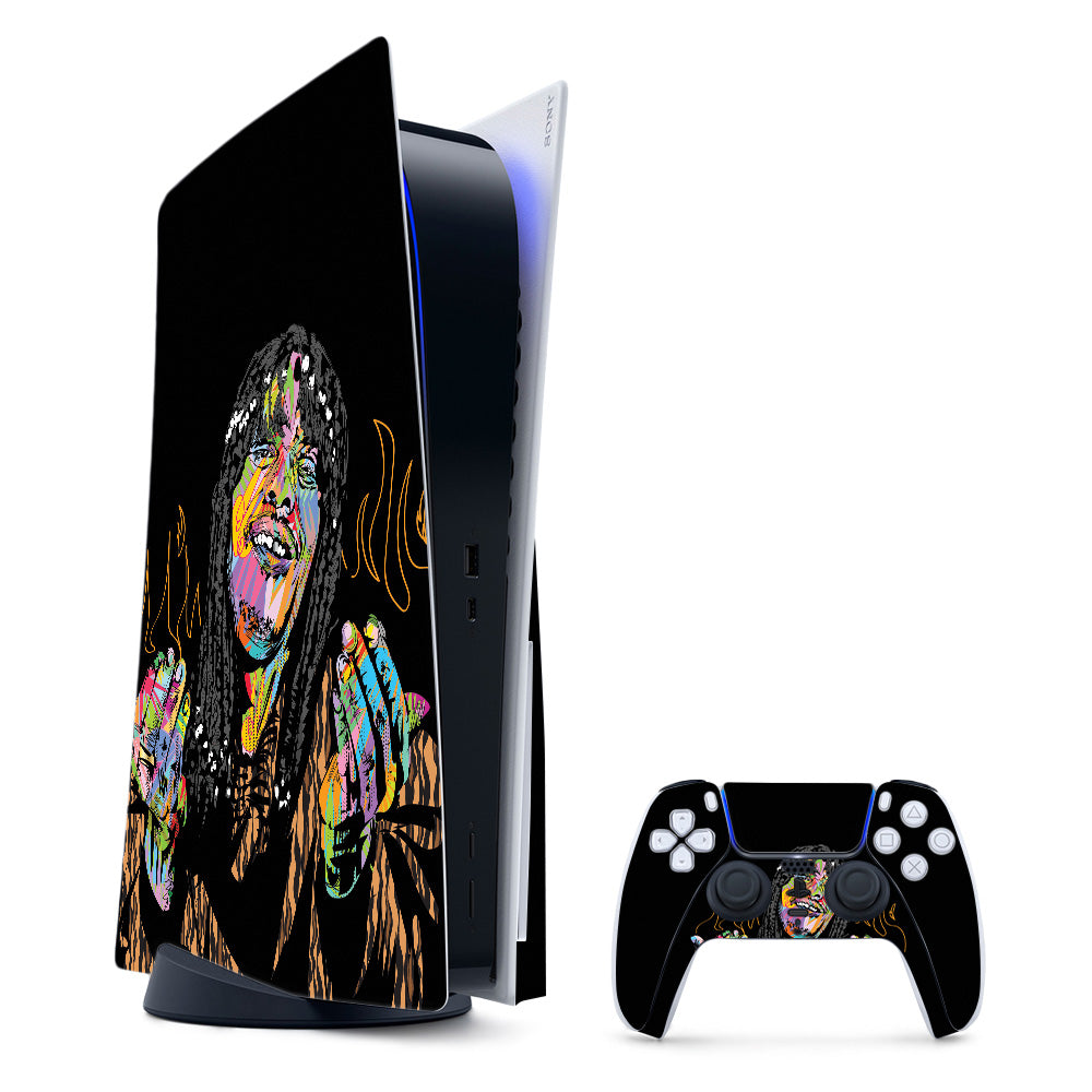 Super Freaky Parody Skin For Sony PlayStation 5 Bundle — MightySkins