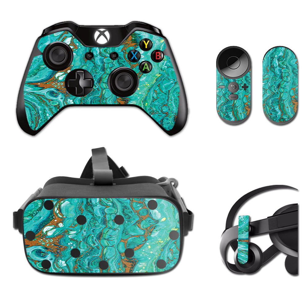 Turquoise Ripple Skin For Oculus Rift — MightySkins