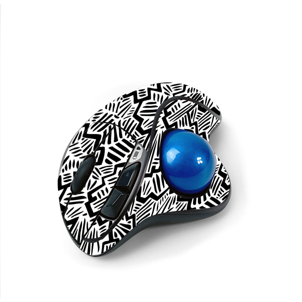 Abstract Black Skin For Logitech M570 Wireless Trackball Mouse ...