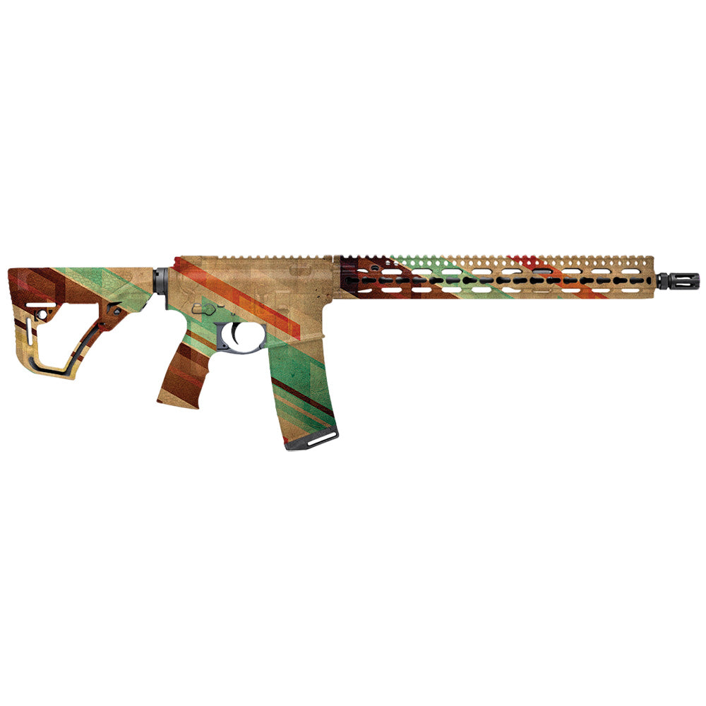 Abstract Wood Skin For GunWraps AR-15 Rifle — MightySkins