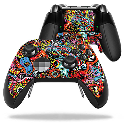 Acid Trippy Skin For Microsoft Xbox One Elite Controller — MightySkins