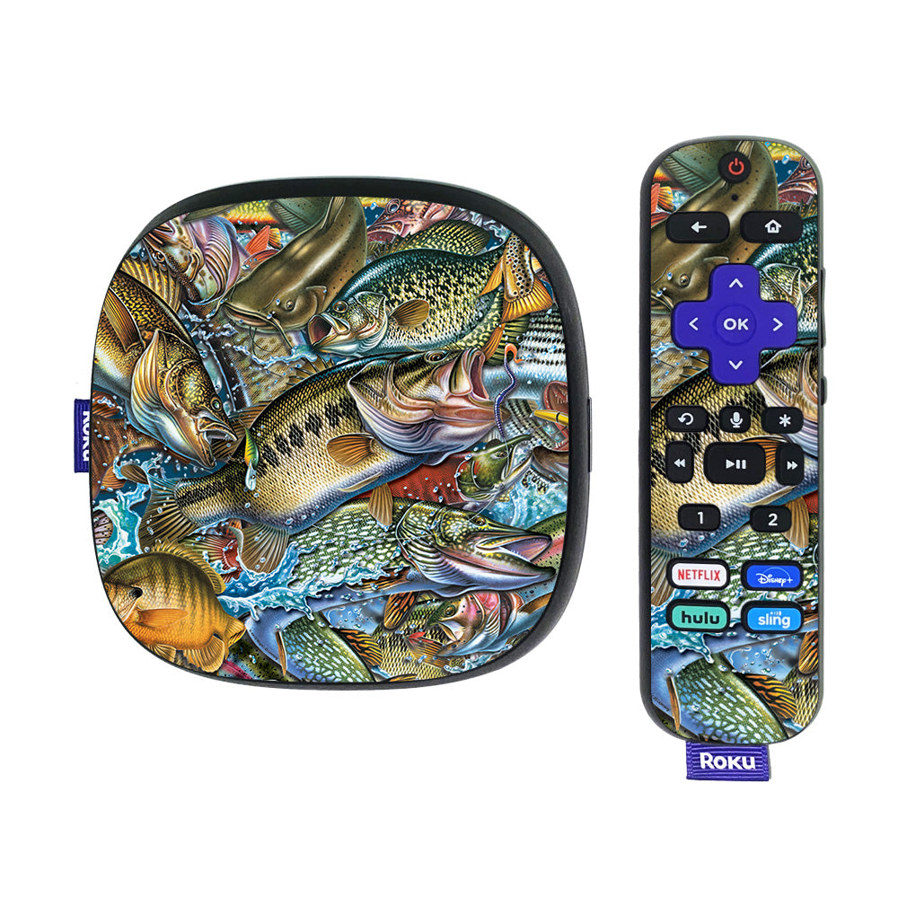 Action Fish Puzzle Skin For Roku Ultra HDR 4K Streaming Media Player ...