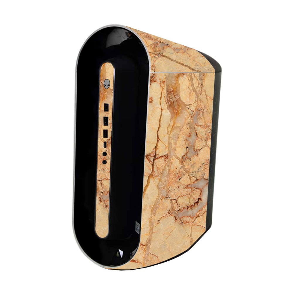 Amber Marble Skin For Alienware Aurora R11 Gaming Desktop — MightySkins