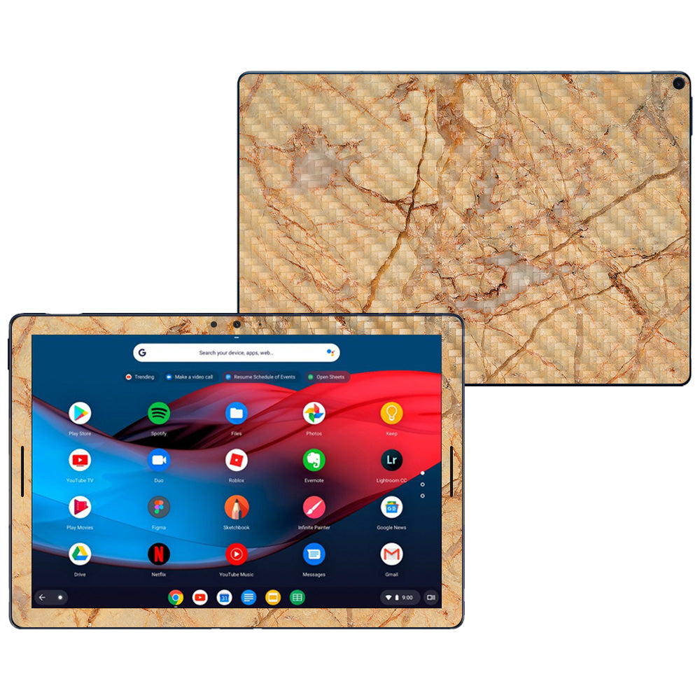 Amber Marble Skin For Google Pixel Slate 12.3" (2018) — MightySkins