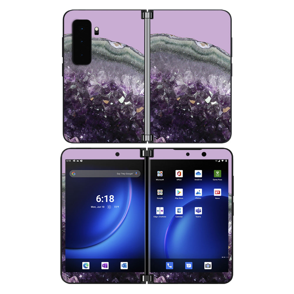 Amethyst Agate Skin For Microsoft Surface Duo 2 — MightySkins