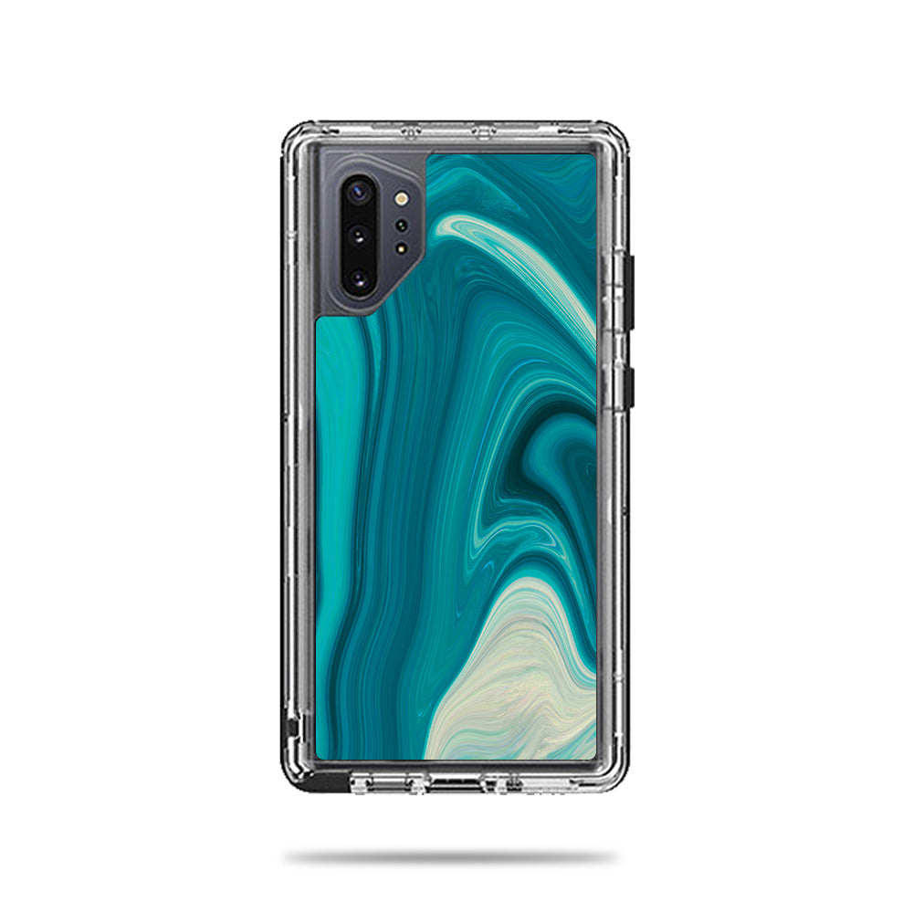 Aqua Swirl Skin For Lifeproof Next Case Galaxy Note 10+ — MightySkins