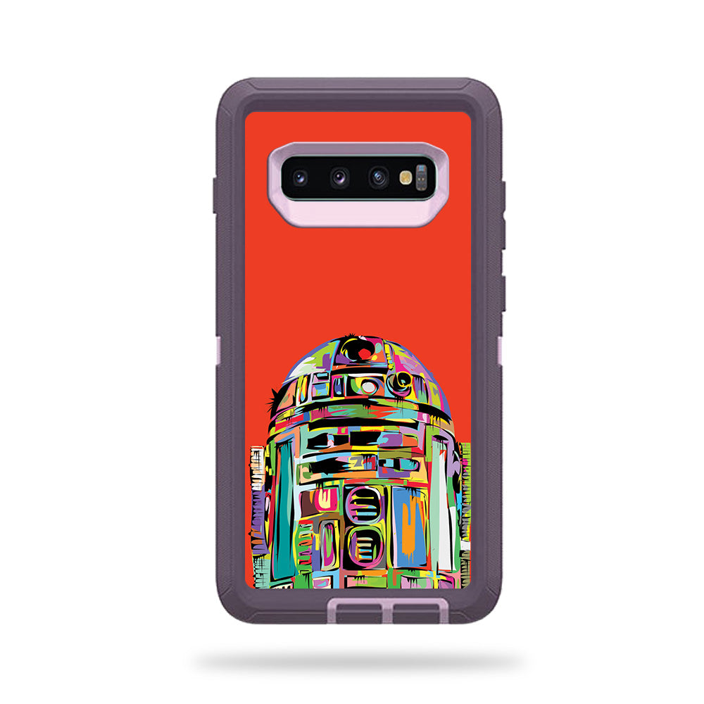 Astro Droid Skin For Otterbox Defender Galaxy S10+ — MightySkins