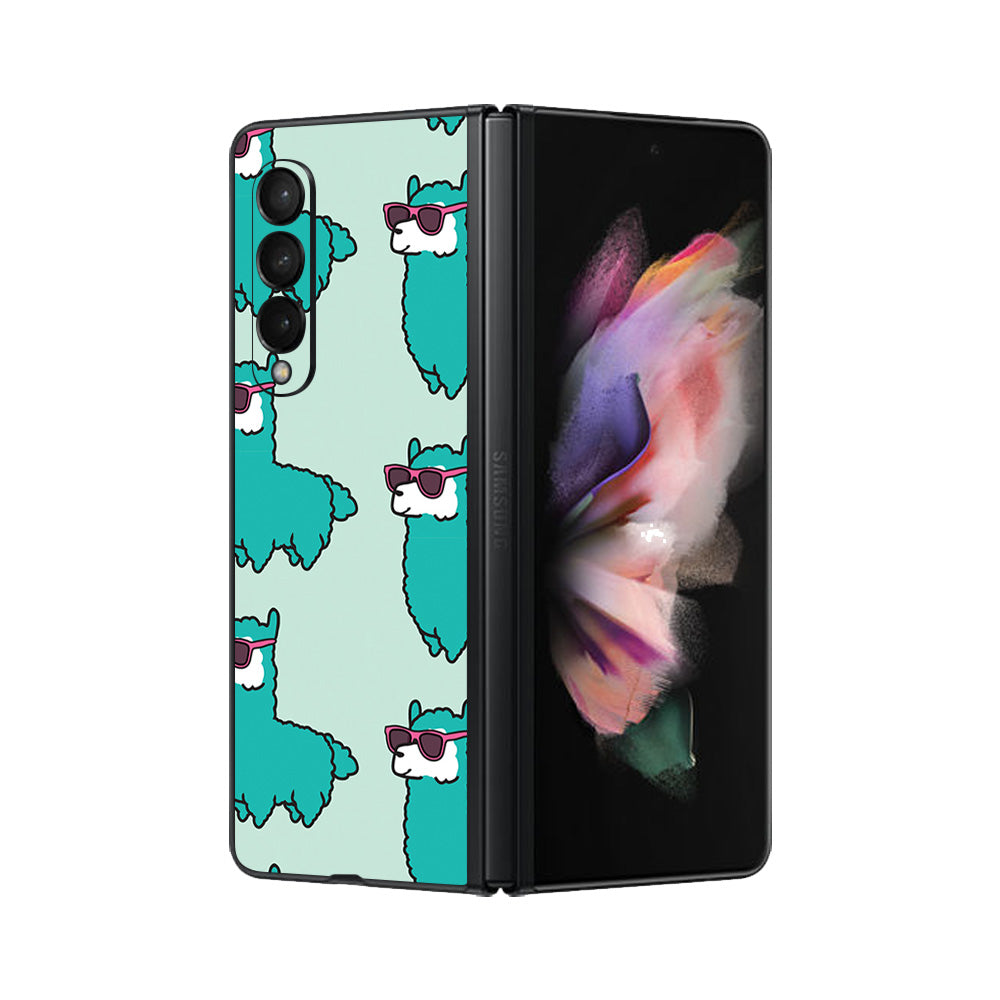 Awesome Alpacas Skin For Samsung Galaxy Z Fold 3 — MightySkins