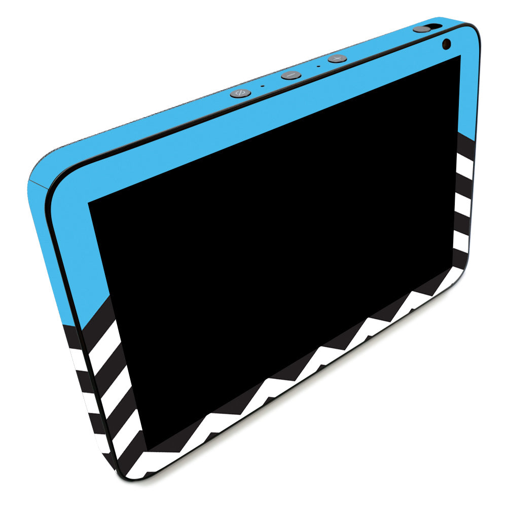 Baby Blue Chevron Skin For Amazon Echo Show 8 (Gen 2) — MightySkins