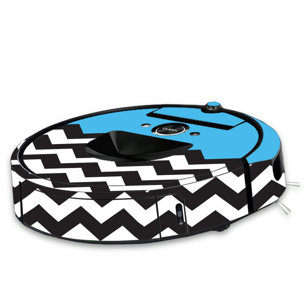 Baby Blue Chevron Skin For iRobot Roomba i7 Robot — MightySkins