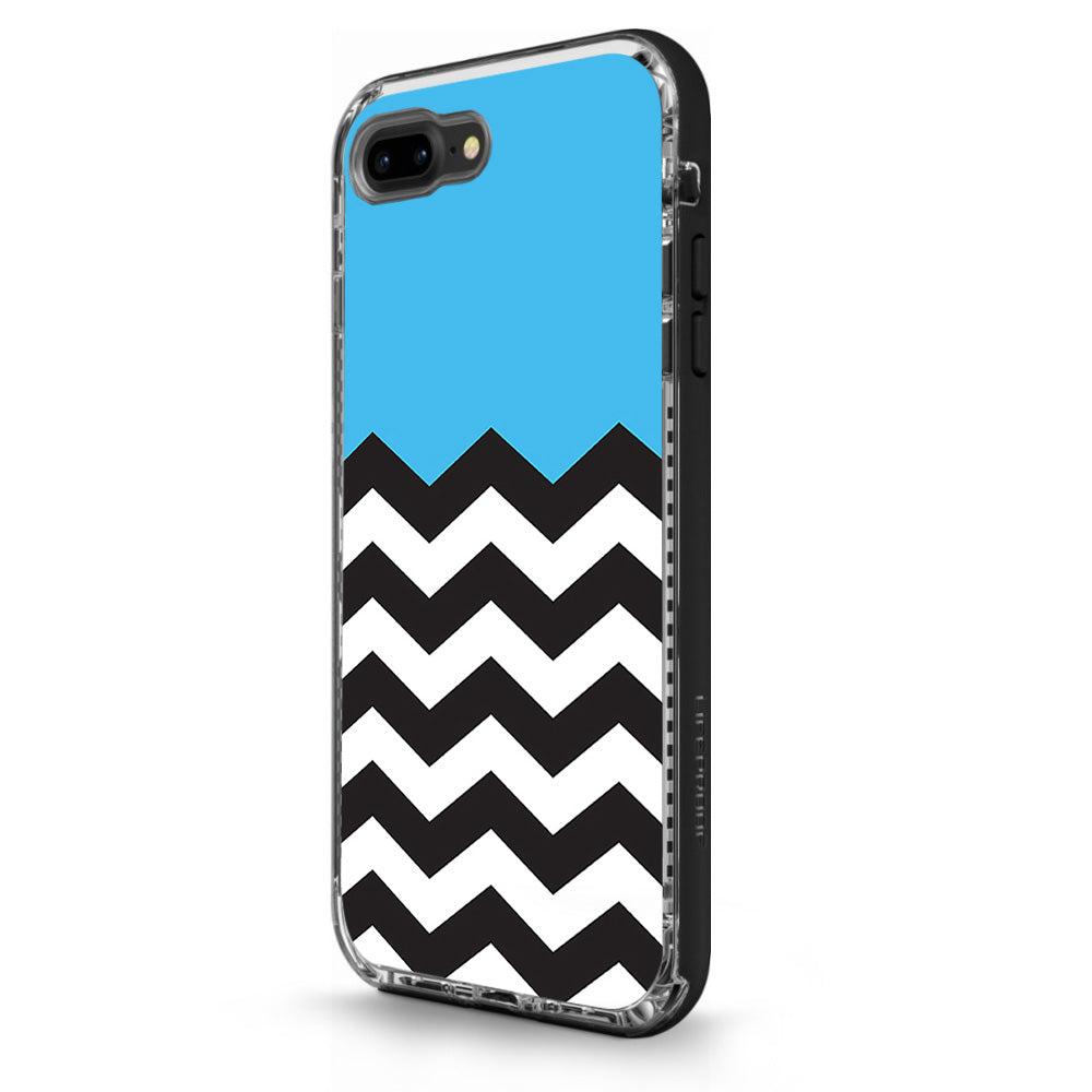 Baby Blue Chevron Skin For LifeProof NËXT iPhone 8 Plus / 7 — MightySkins