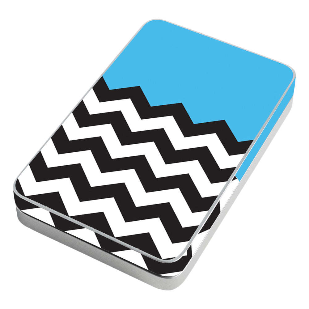 Baby Blue Chevron Skin For Lifeprint 3x4.5 Hyperphoto Printer — MightySkins