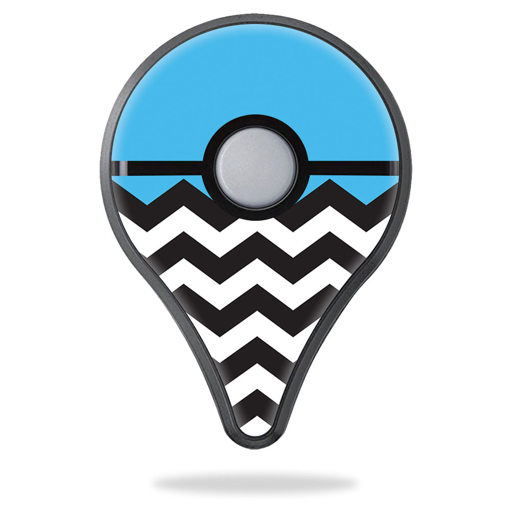 Baby Blue Chevron Skin For Pokemon Go Plus — MightySkins