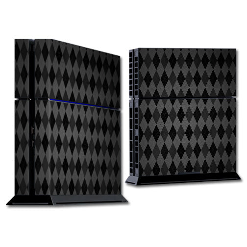 Black Argyle Skin For Sony PS4 Console — MightySkins