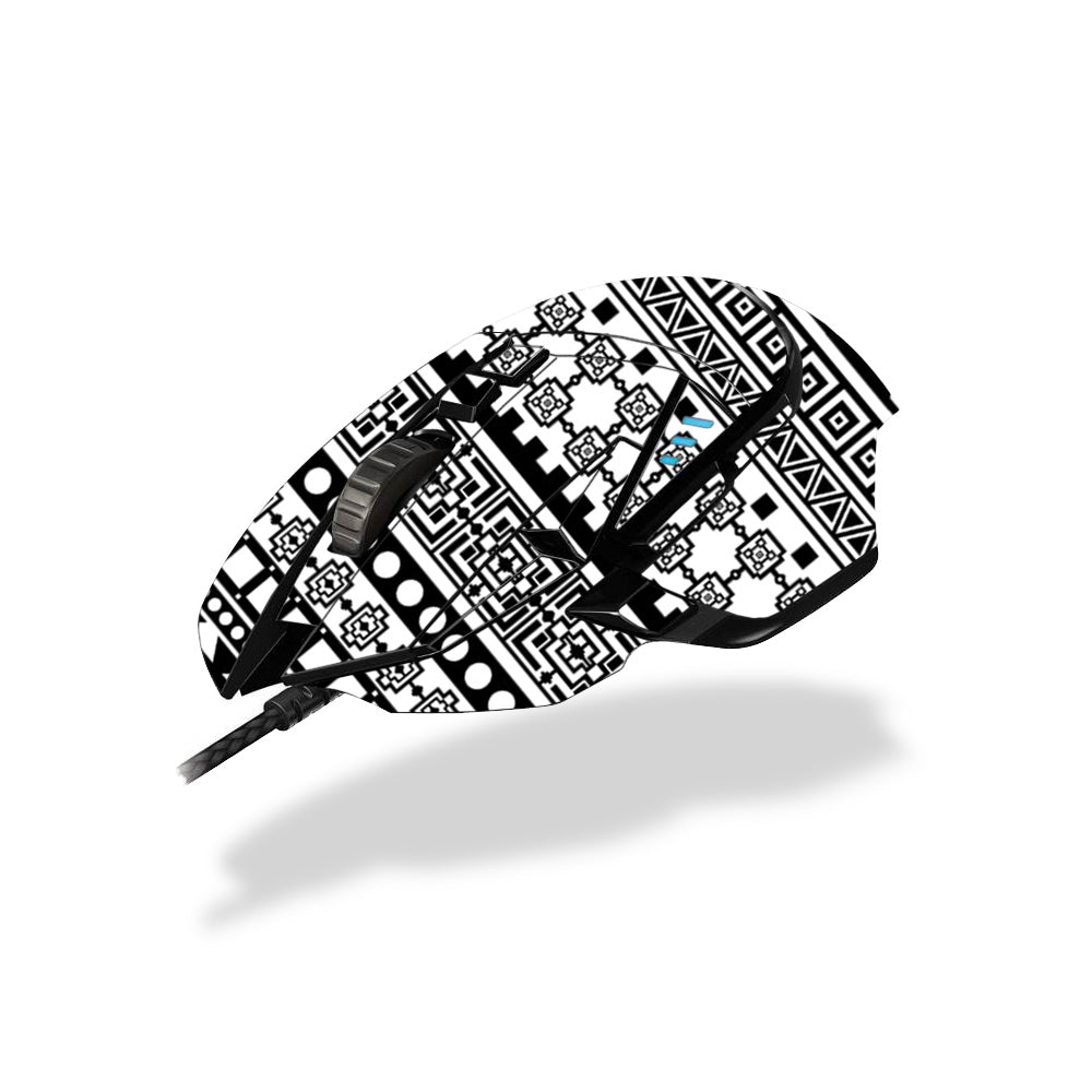 Black Aztec Skin For Logitech G502 Hero / Proteus — MightySkins