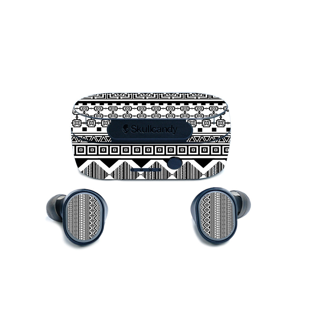 Black Aztec Skin For SkullCandy Sesh True Wireless Earbuds — MightySkins