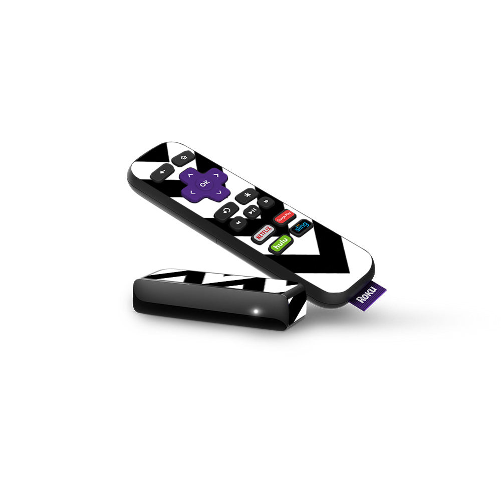 Black Chevron Skin For Roku Express Remote — MightySkins