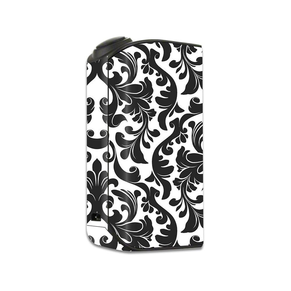 Black Damask Skin For Tesla Tesla Touch 150W — MightySkins