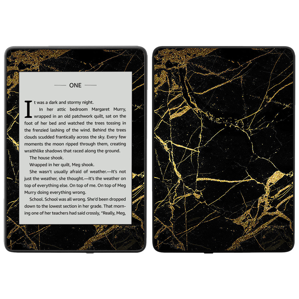 Black Gold Marble Skin For Amazon Kindle Paperwhite 2018 waterproof ...