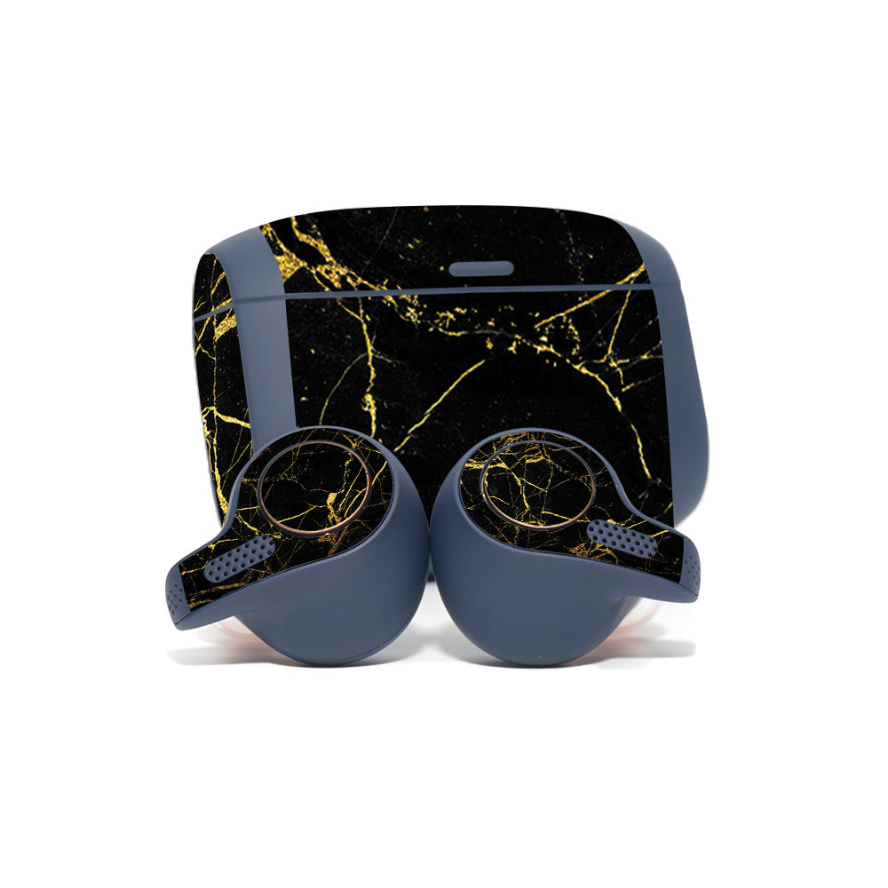 Black Gold Marble Skin For Jabra Elite Active 65T — MightySkins