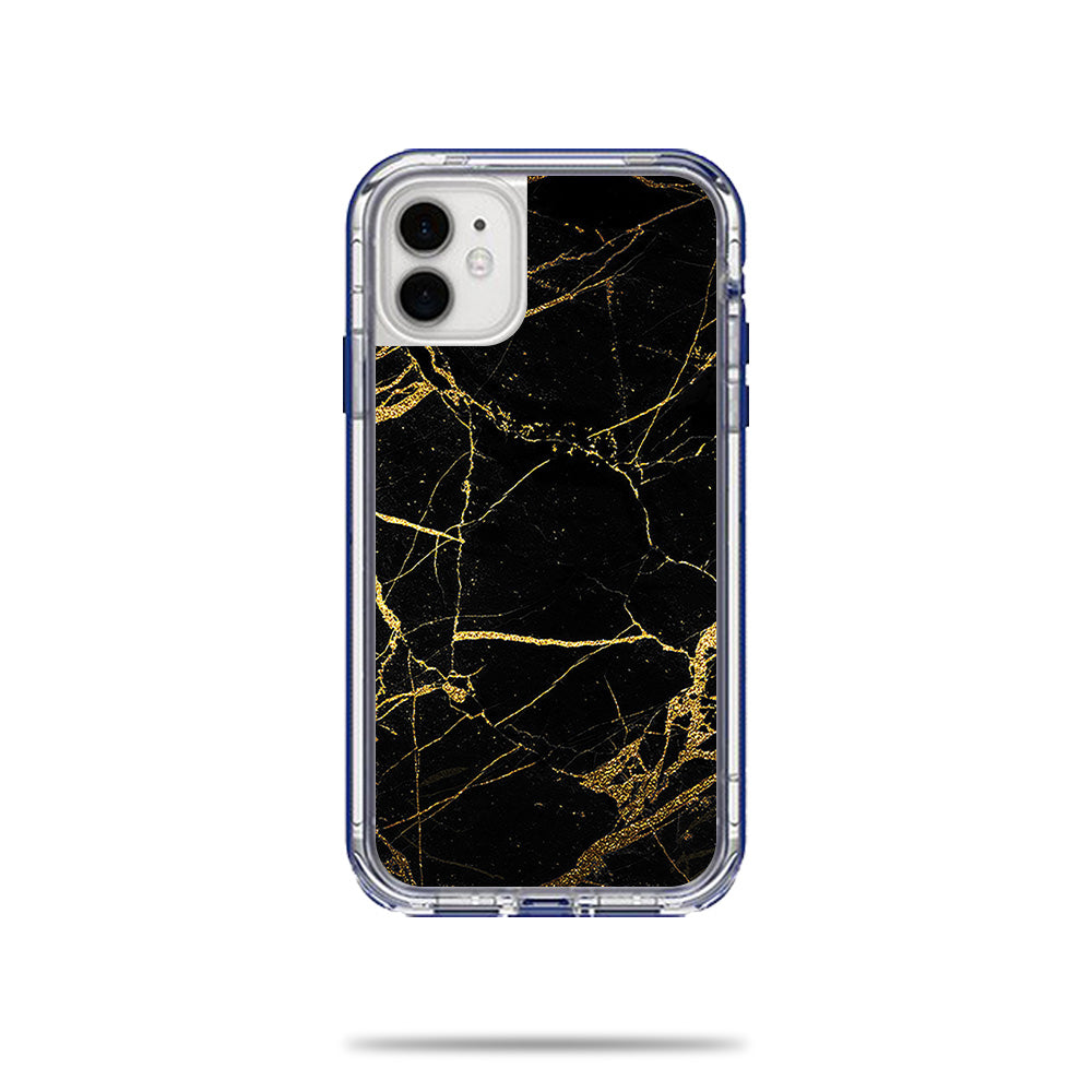 Black Gold Marble Skin For Lifeproof Next Case iPhone 11 — MightySkins