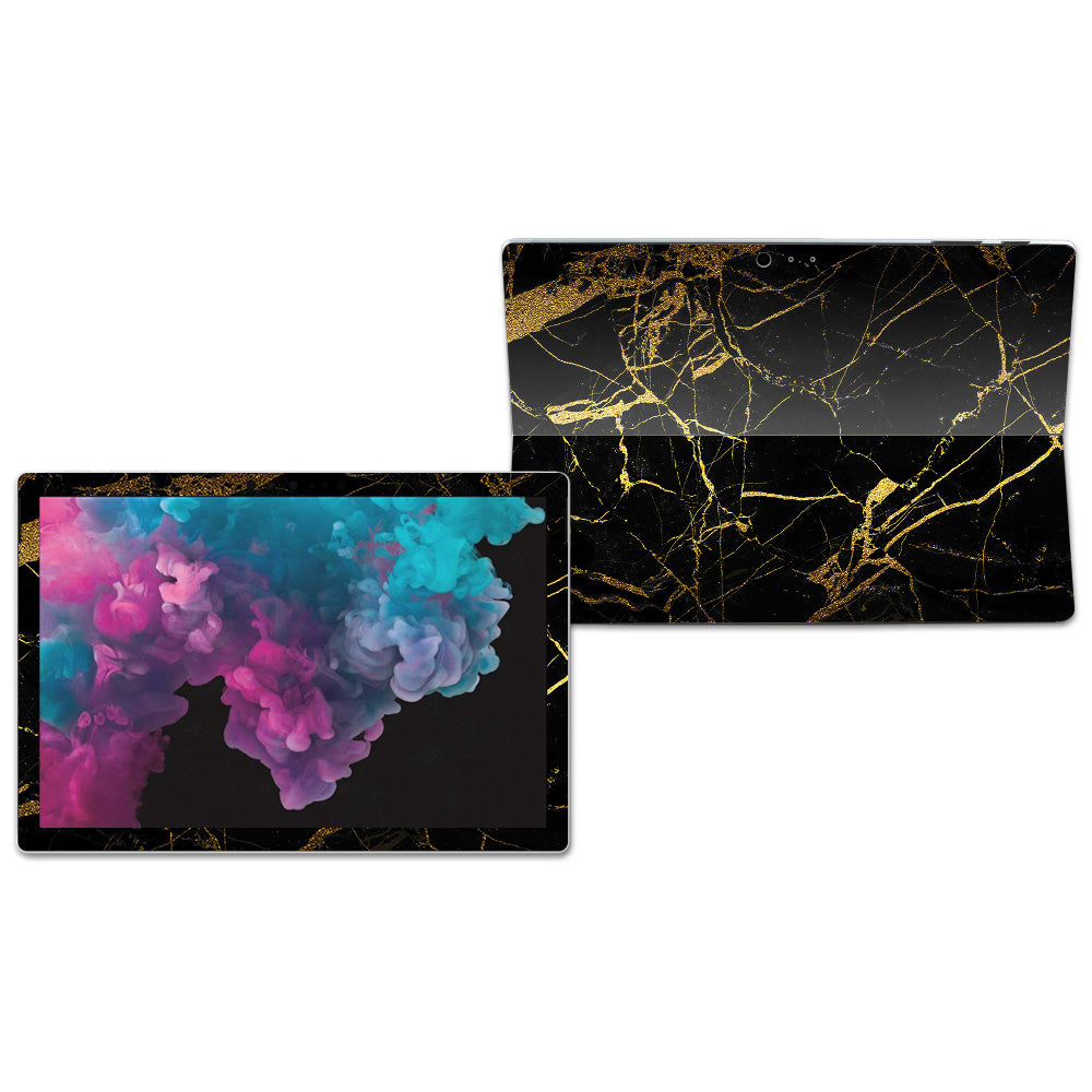Black Gold Marble Skin For Microsoft Surface Pro 6 — MightySkins