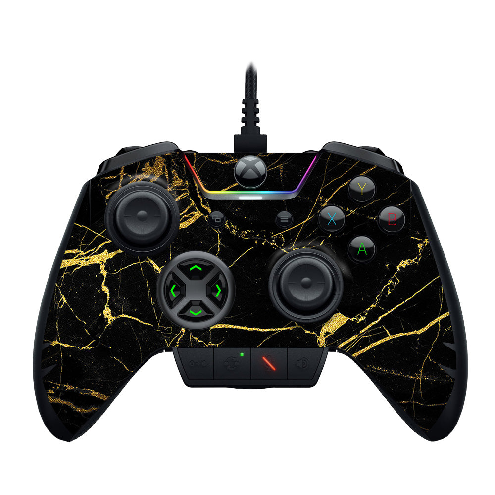 Black Gold Marble Skin For Razer Wolverine Ultimate — MightySkins